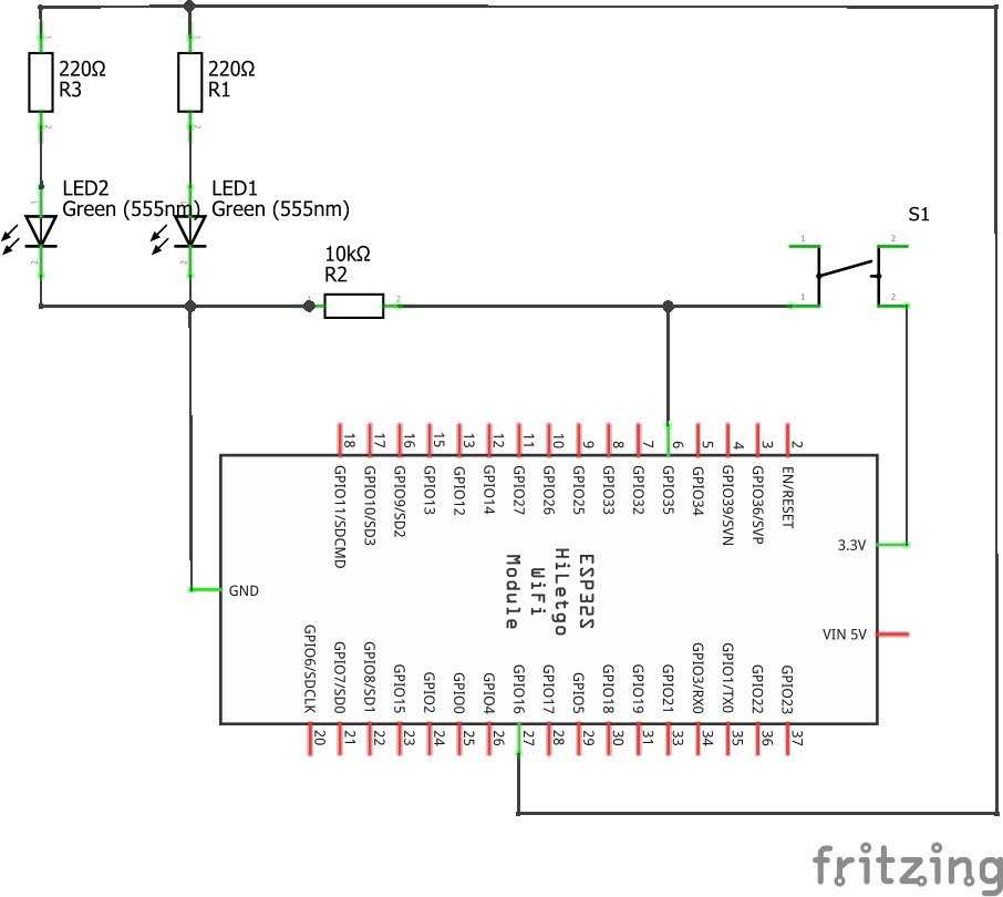 Projekt 1: T1-Electric - Lighting: Zweite LED in Parallelschaltung