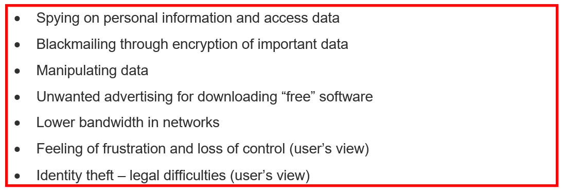 ITSec: Malware - Hidden problems in programs